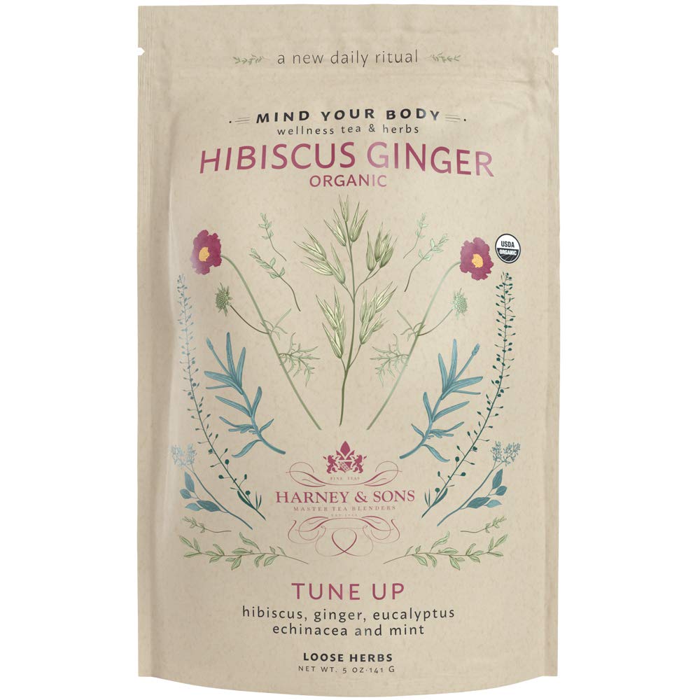 Harney & Sons organic hibiscus ginger tea
