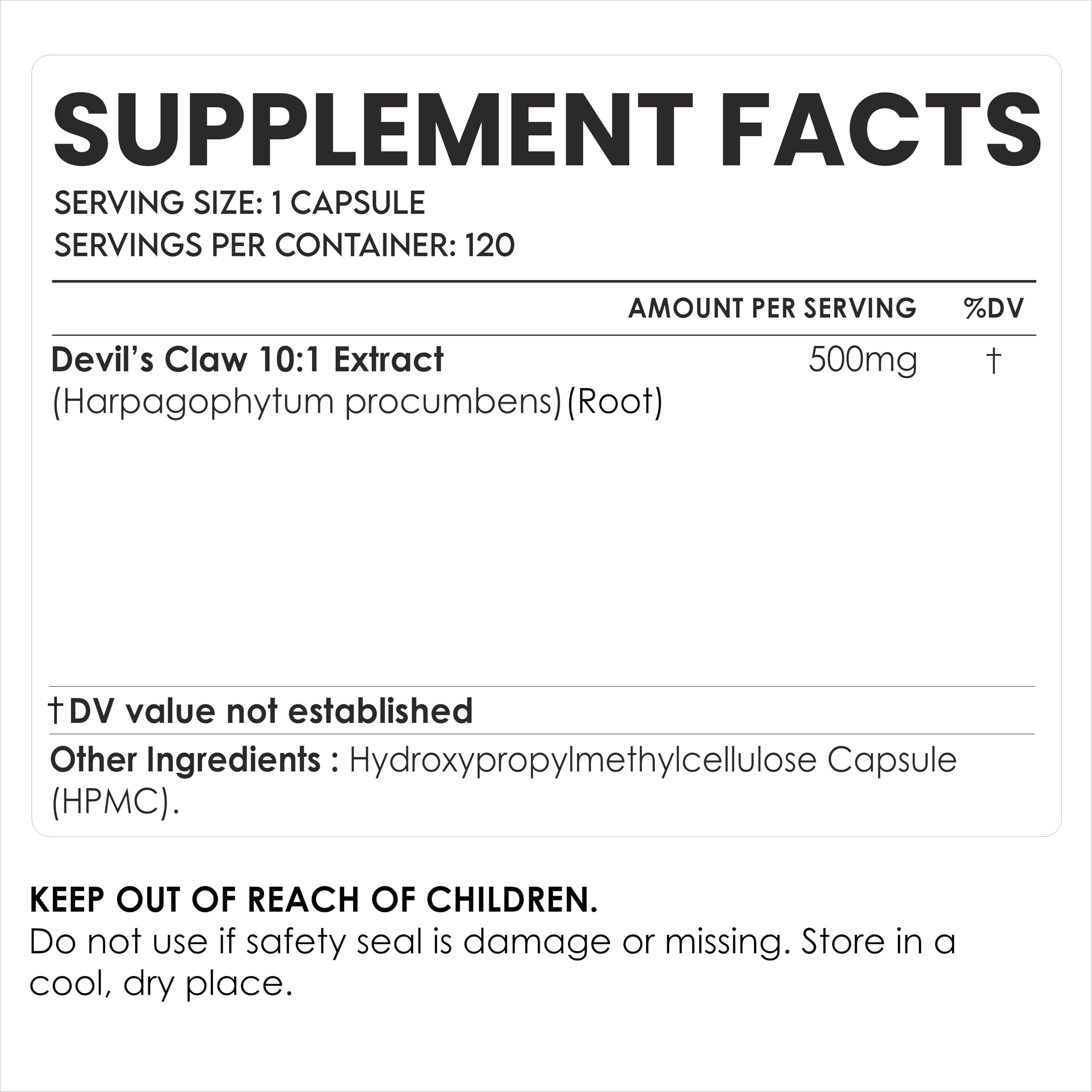 Harpagophytum Procumbens herbal extract