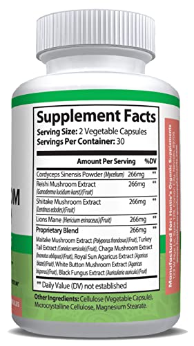 Hattie's mushroom capsules for immune support