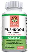 Hattie's Supplements mushroom capsules for wellness