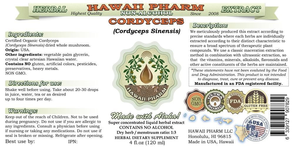 Hawaii Pharm cordyceps health benefits