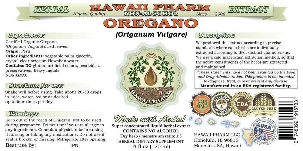 Hawaii Pharm oregano oil benefits