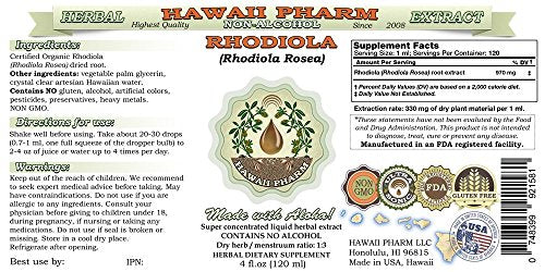 Hawaii Pharm rhodiola extract benefits