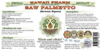 Hawaii Pharm saw palmetto tincture