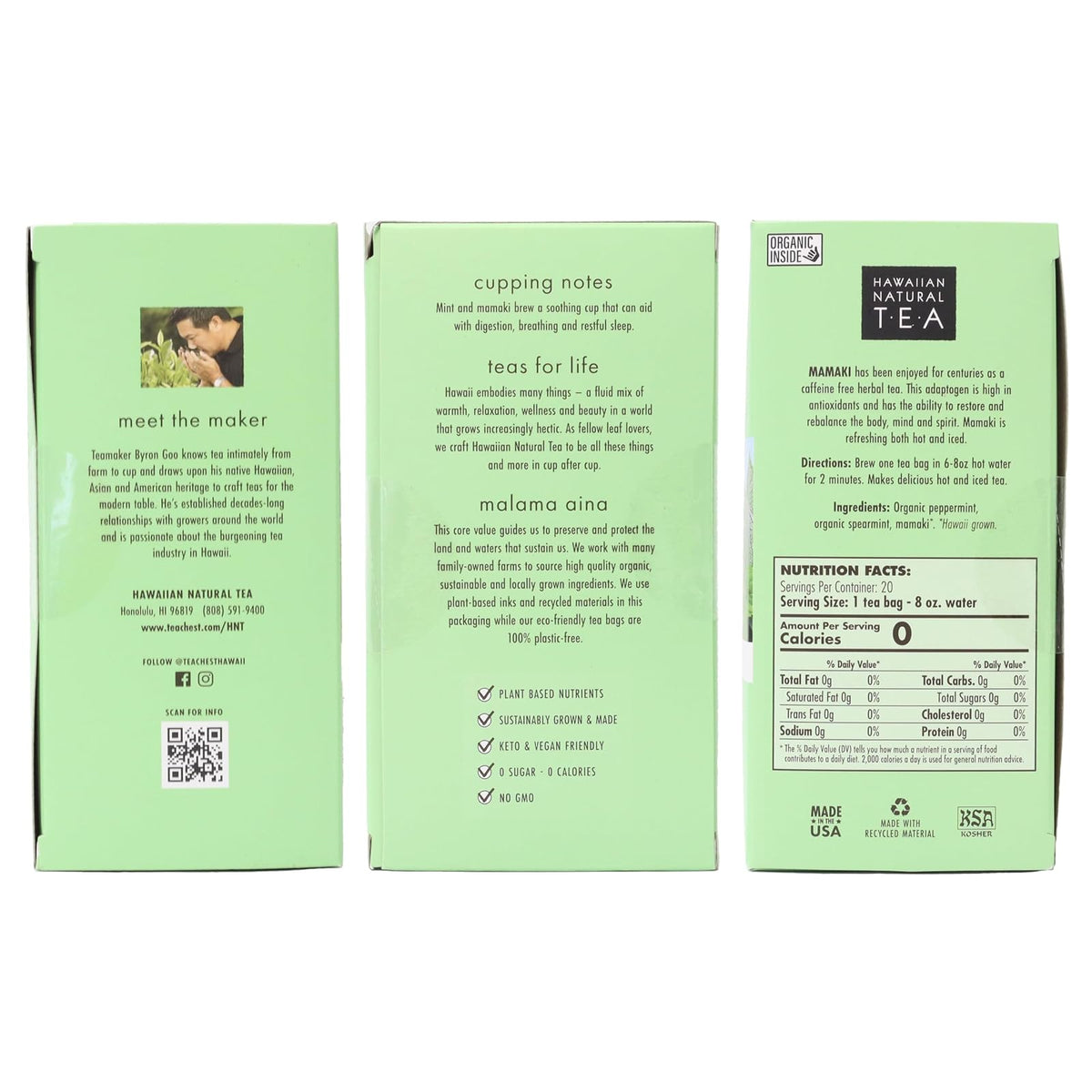 Hawaiian herbal tea for everyday use