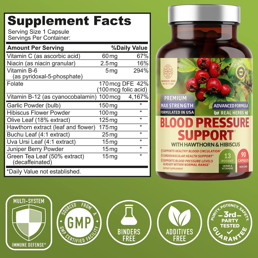 Hawthorn and hibiscus herbal remedy