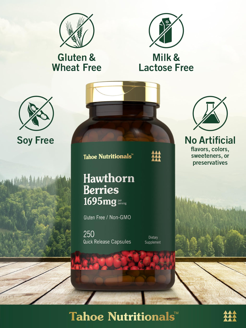 Hawthorn berries for healthy blood pressure