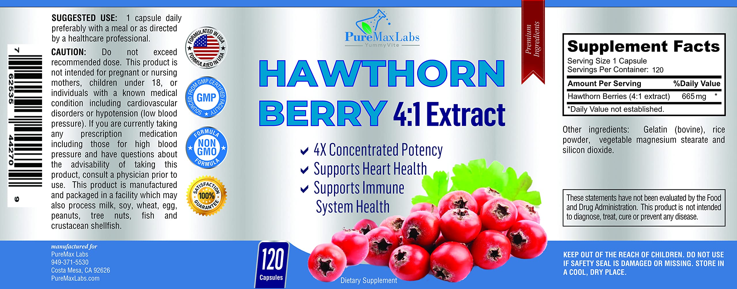 hawthorn berry capsules for energy
