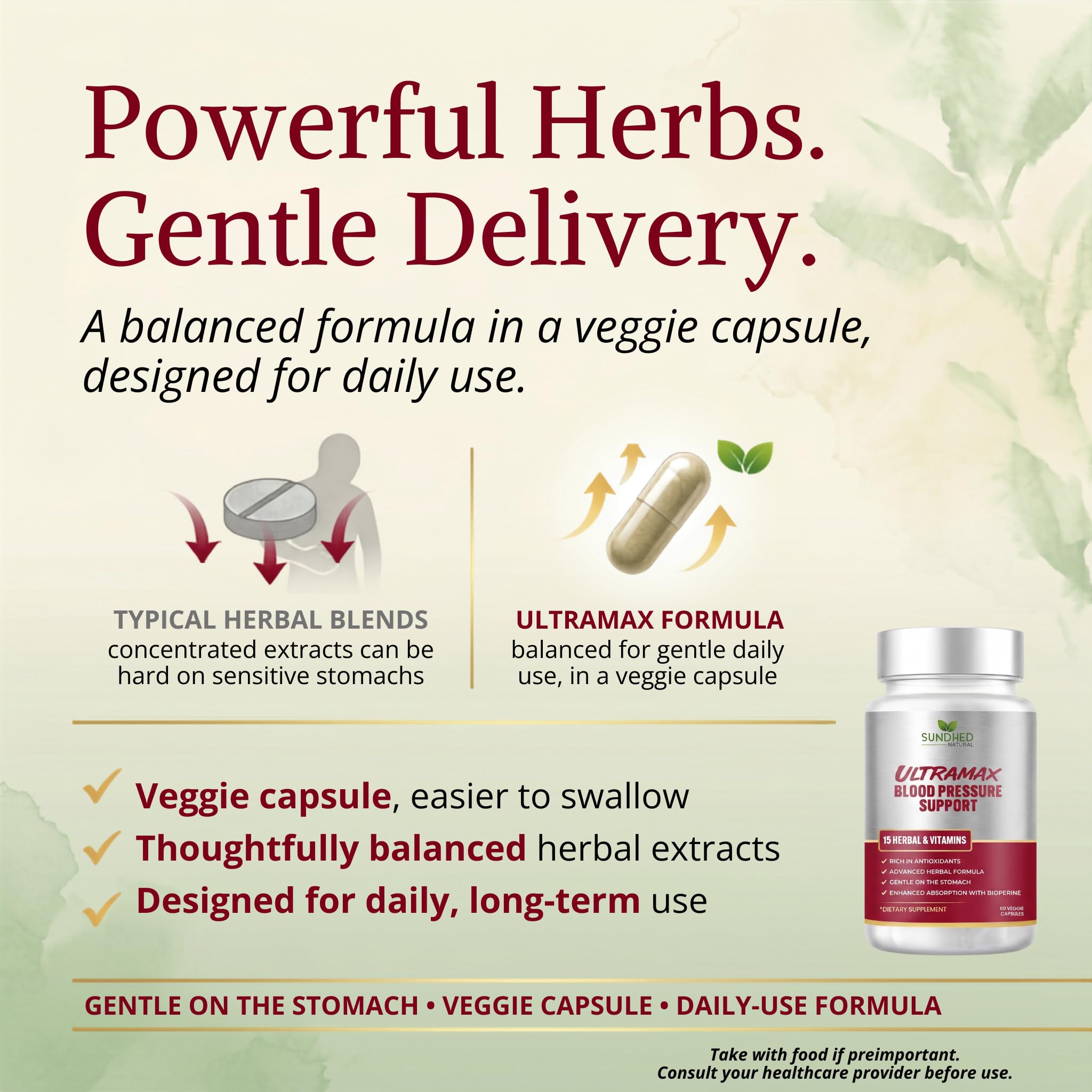 Hawthorn berry capsules for energy