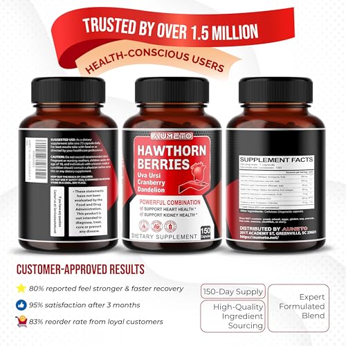 Hawthorn berry capsules for overall health