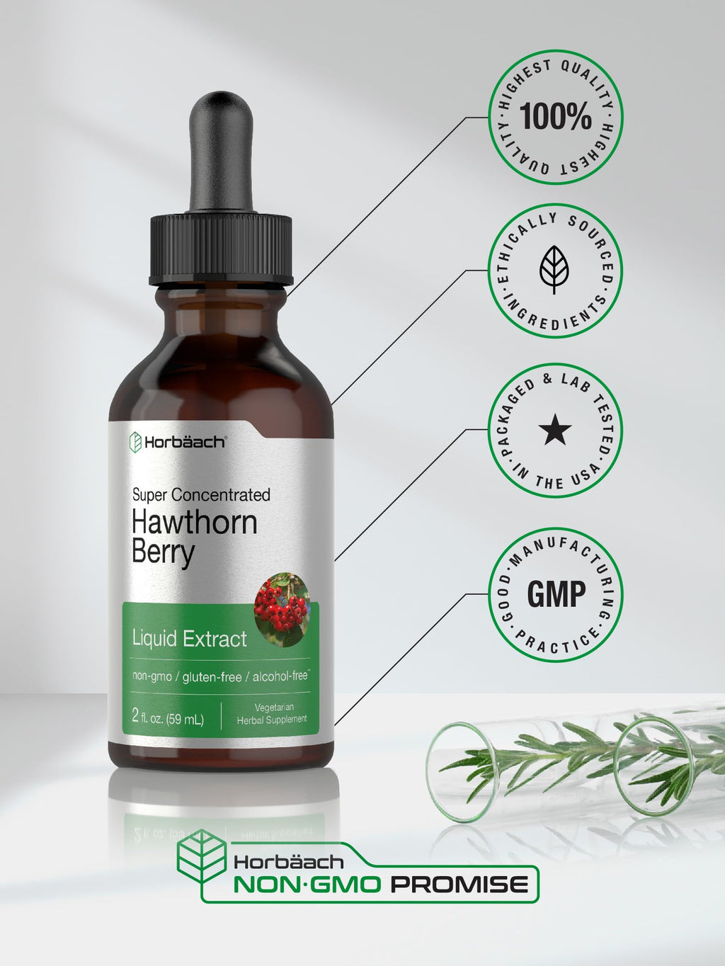 Hawthorn berry extract for digestive health