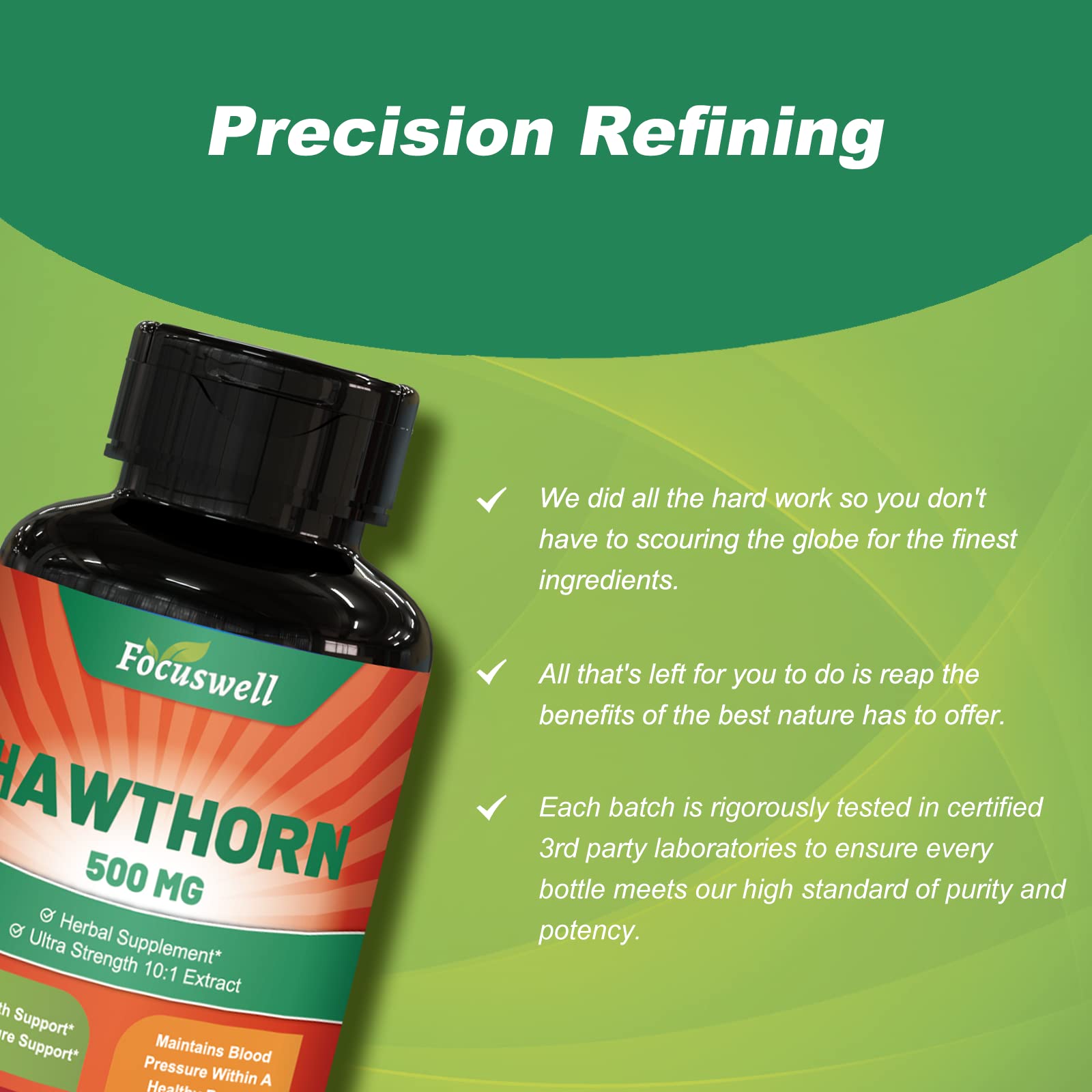 Hawthorn berry extract for stress relief