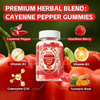 Hawthorn berry infused cayenne gummies