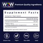Hawthorn berry infused CoQ10 supplement
