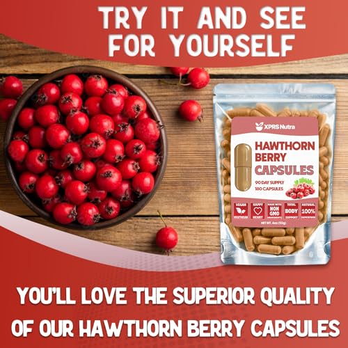 Hawthorn berry supplement for everyday use