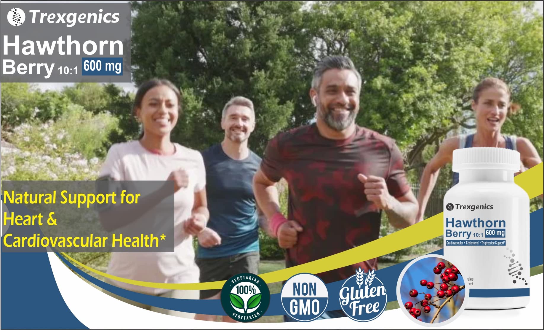 Hawthorn berry supplement for wellness
