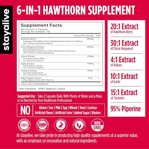 Hawthorn berry supplement with garlic benefits
