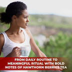 Hawthorn berry tea for daily wellness
