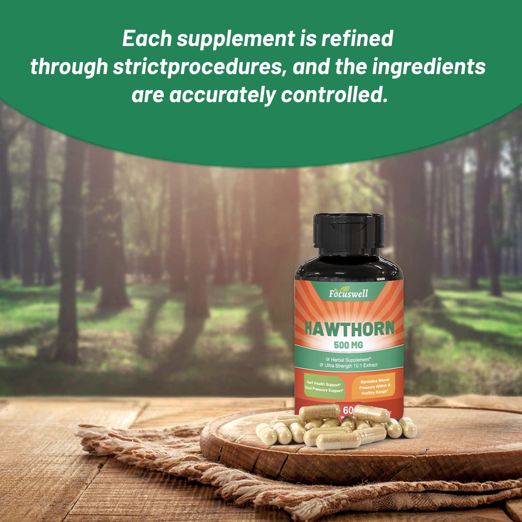 Hawthorn capsules to support heart function