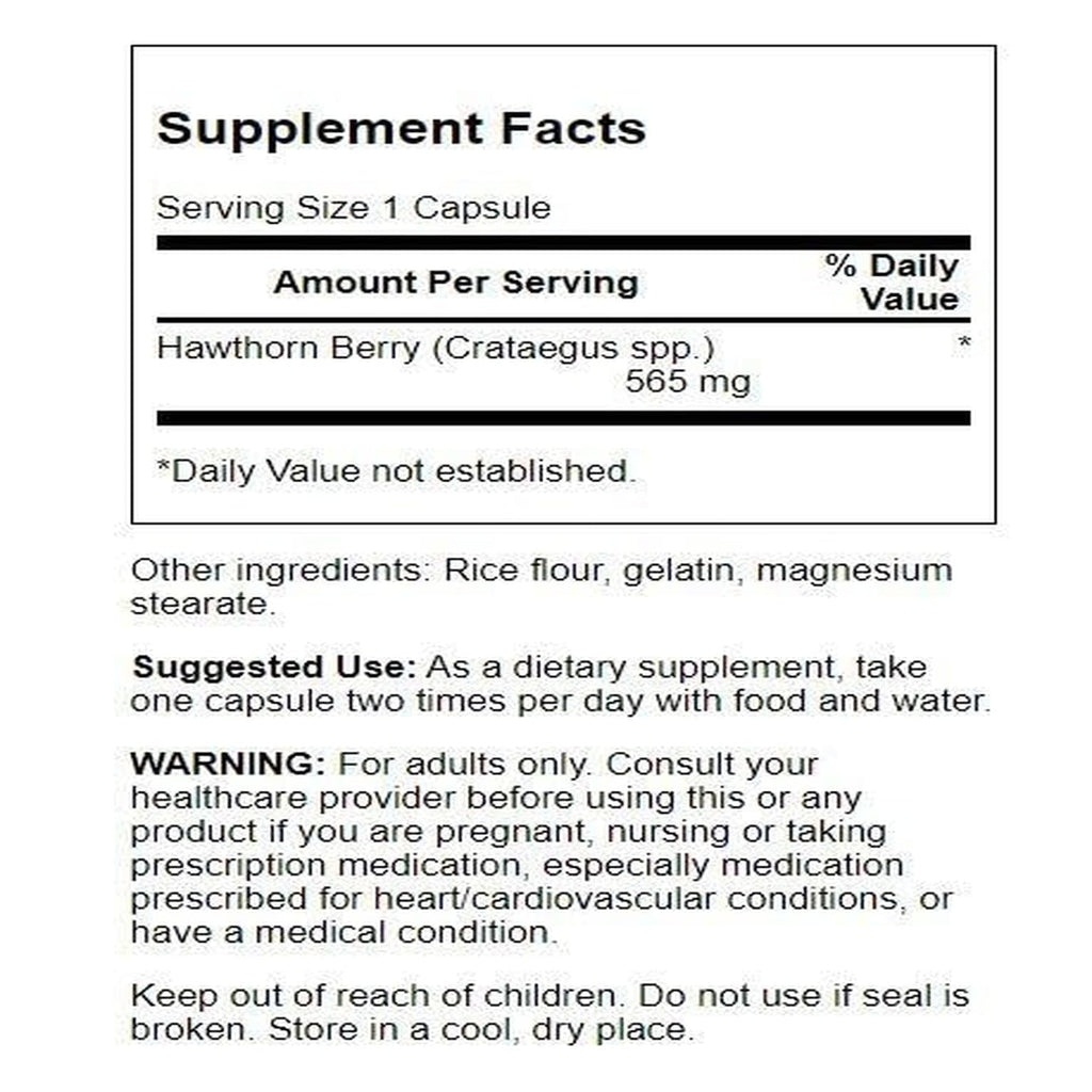 Hawthorn extract 565 mg for cardiovascular support