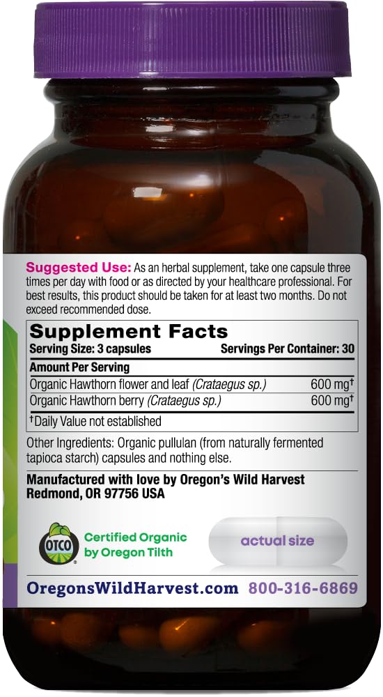 Hawthorn herbal supplement for wellness