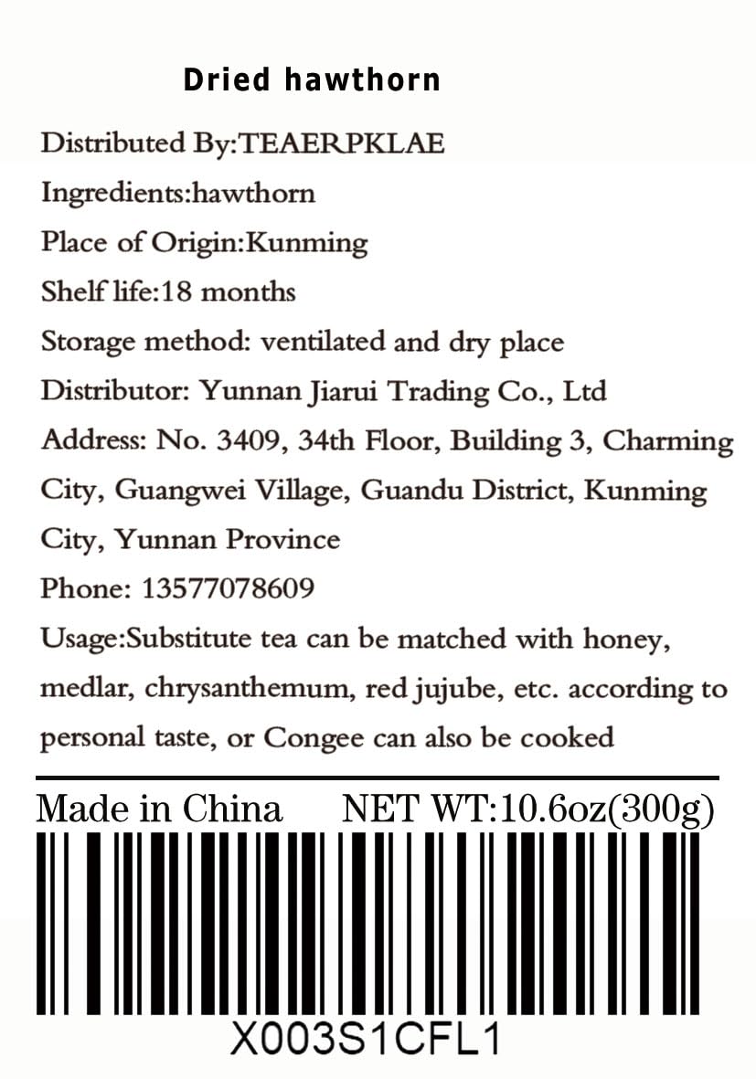 hawthorn slices for culinary adventures