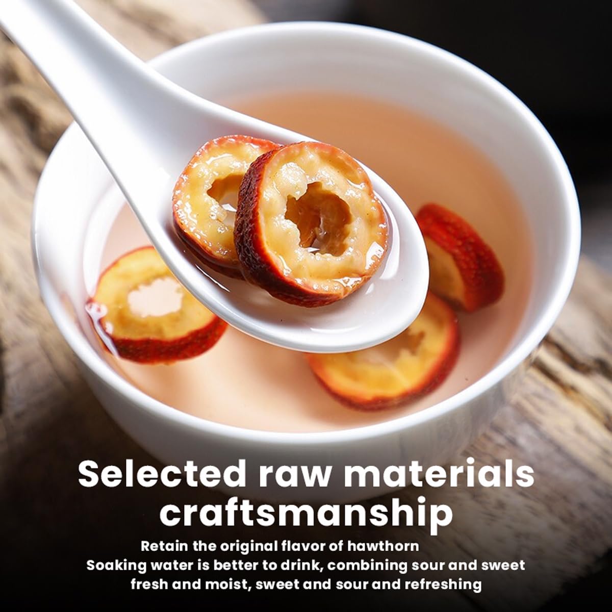 Hawthorn slices for soothing brews