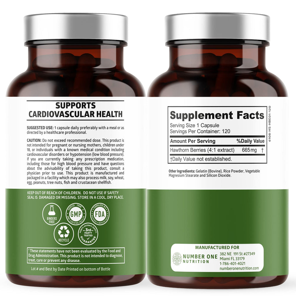 Hawthorn supplement for heart health