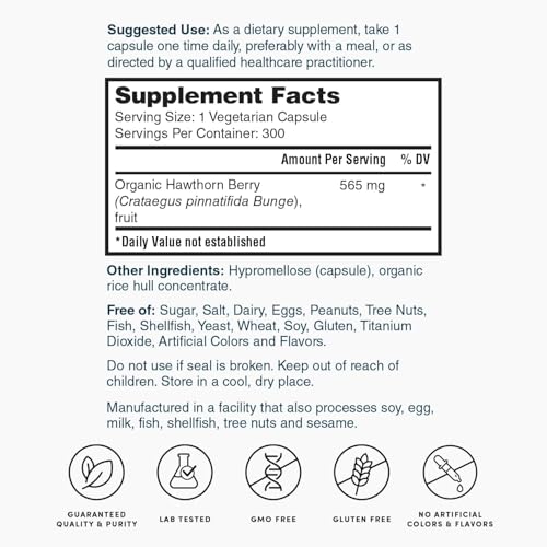 Hawthorn supplement for stress relief