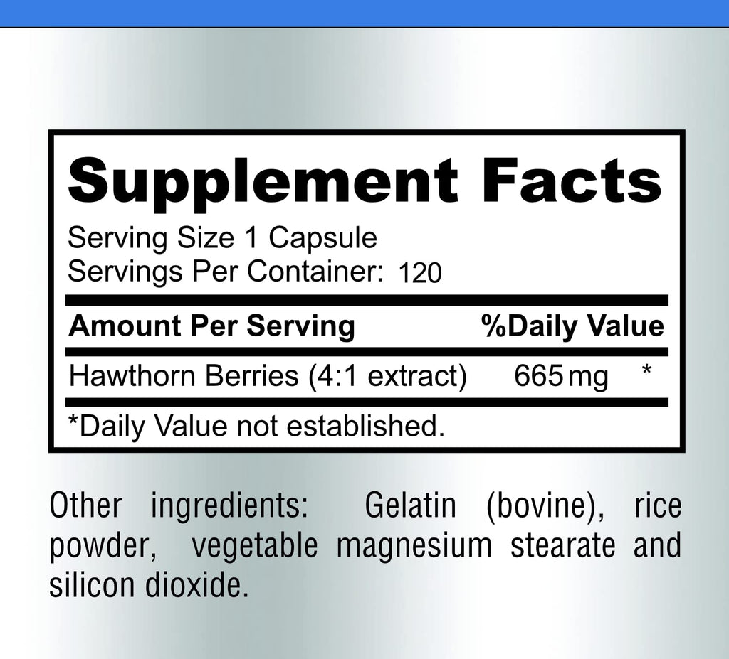 hawthorn supplements for overall health