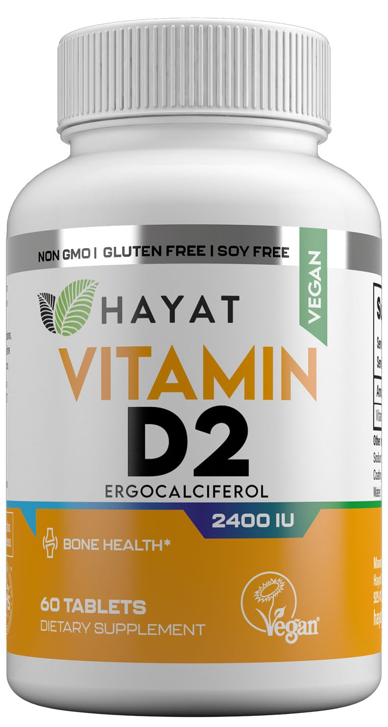 HAYAT Vegan Vitamin D2 tablets