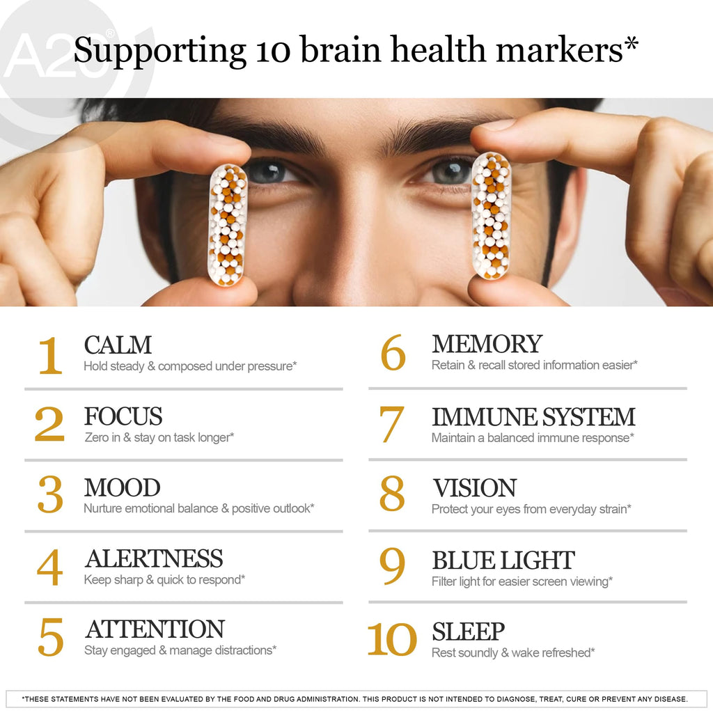 HCF A20 supplements for cognitive function