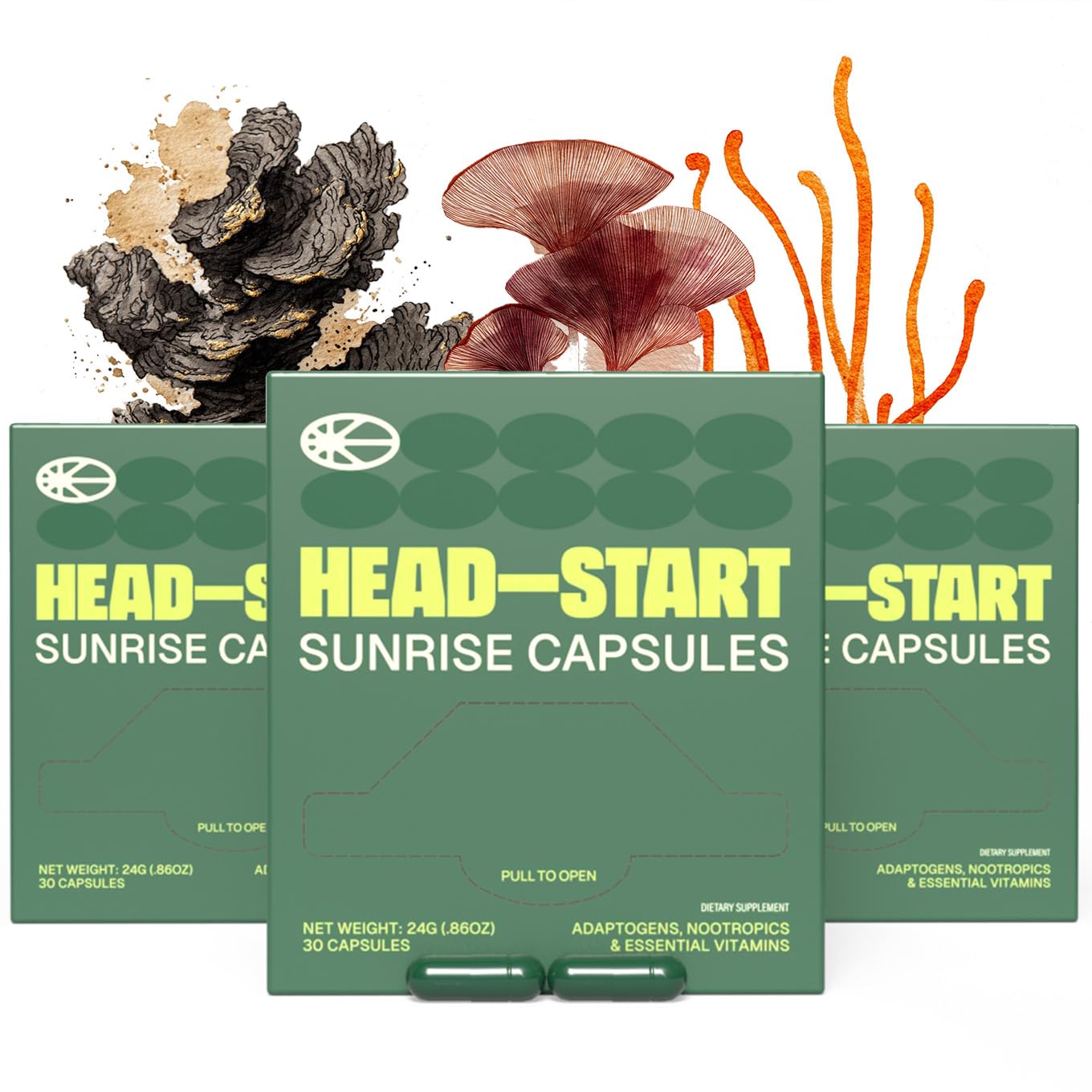 HEAD-START adaptogen mushroom capsules