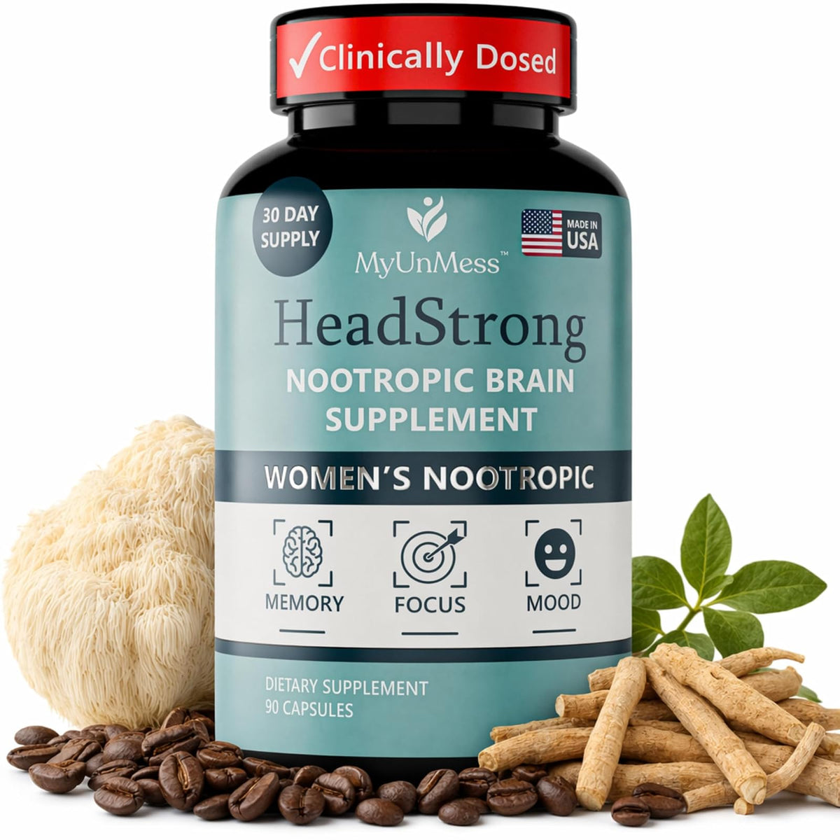 HeadStrong brain supplement for focus