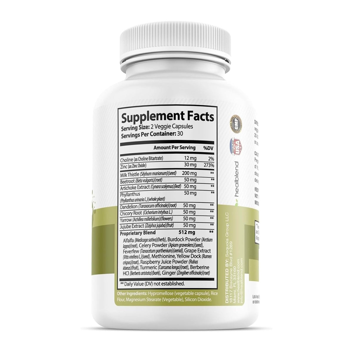 Healblend liver support supplement