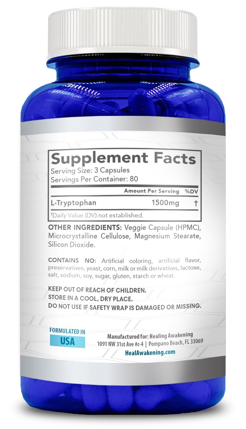Healing Awakening L Tryptophan capsules