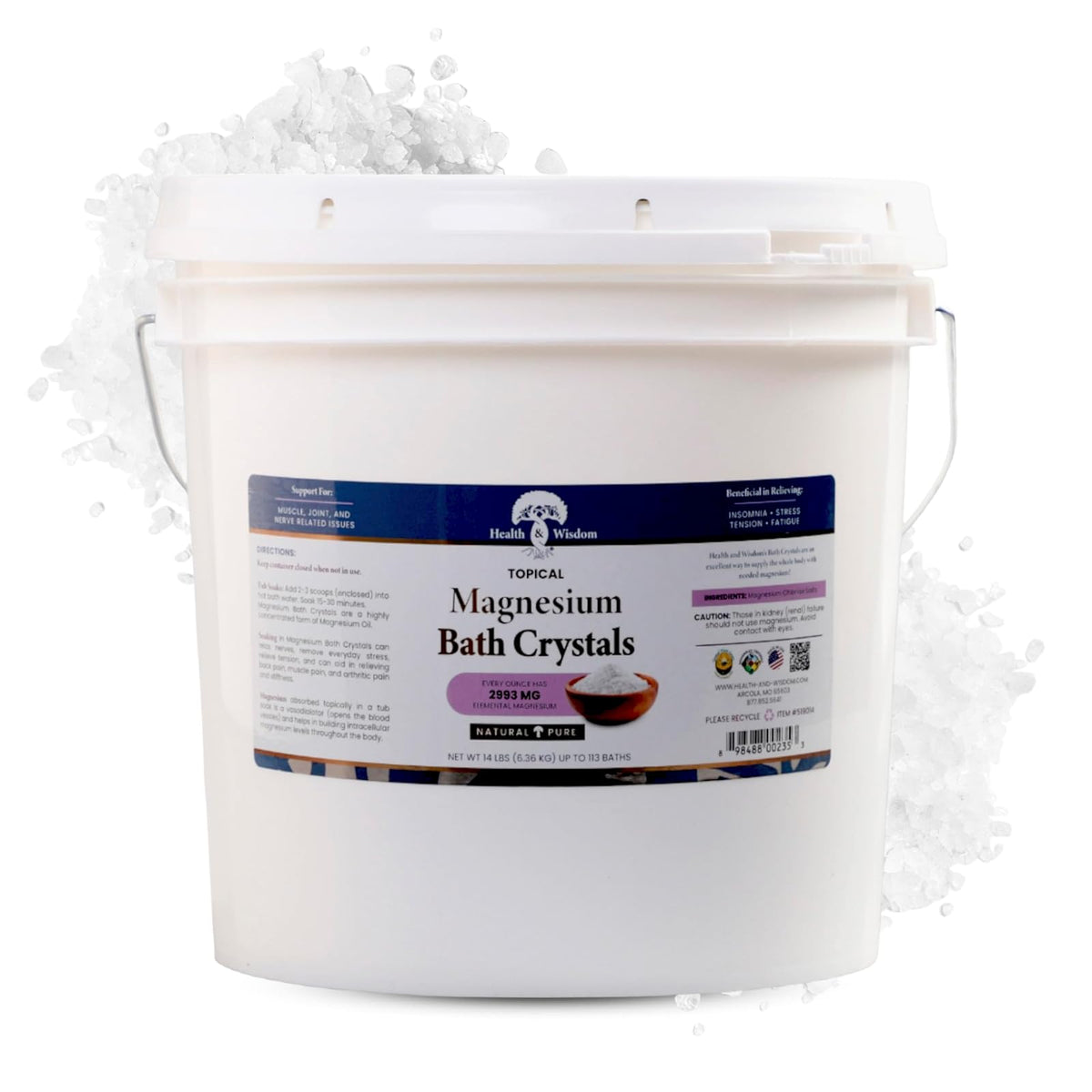 Health and Wisdom magnesium bath crystals