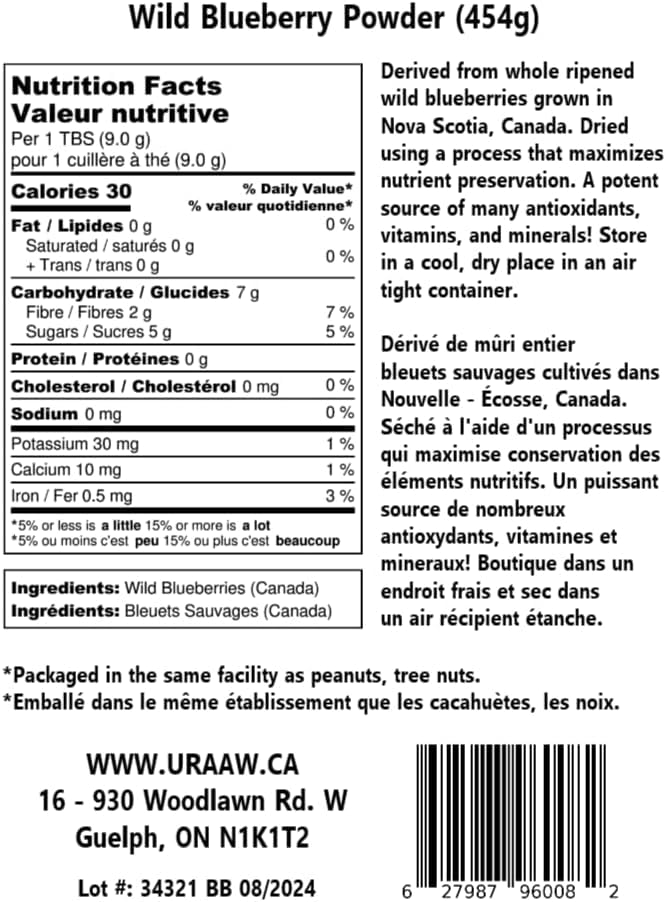 health benefits of blueberry powder