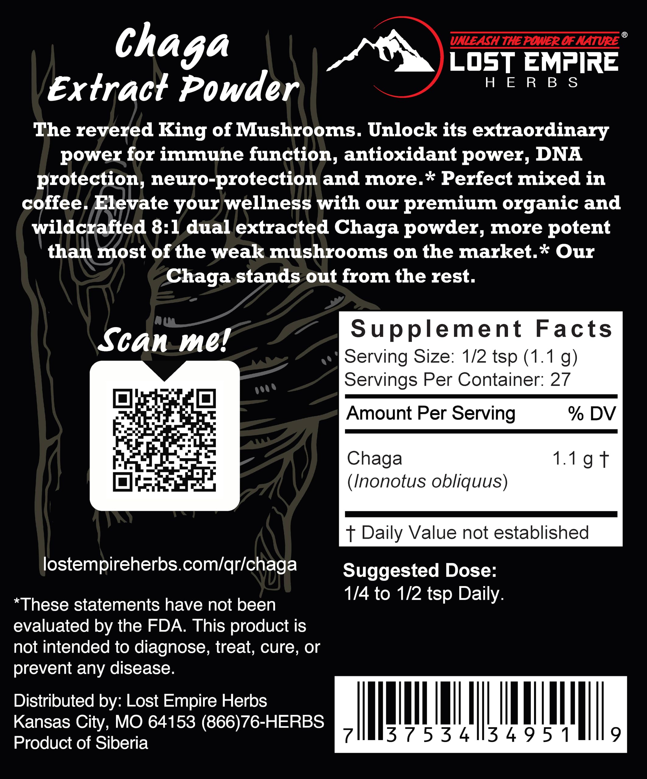 health benefits of chaga mushroom powder