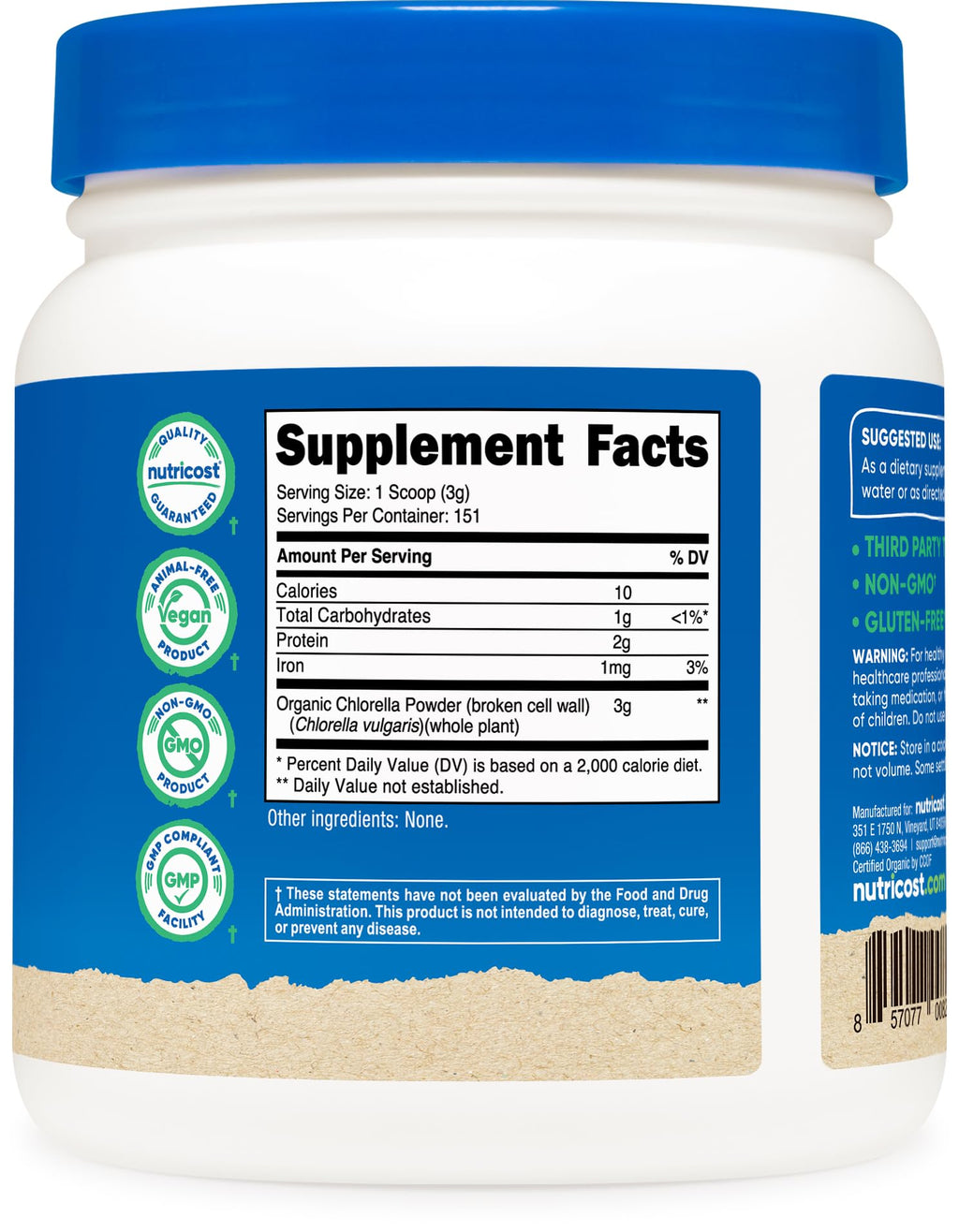 Health benefits of chlorella powder