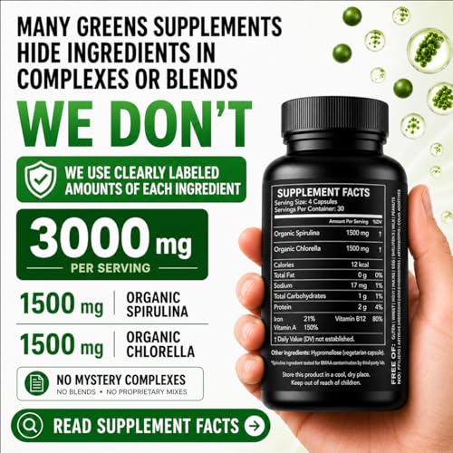health benefits of chlorella spirulina