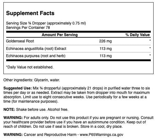 health benefits of echinacea supplement