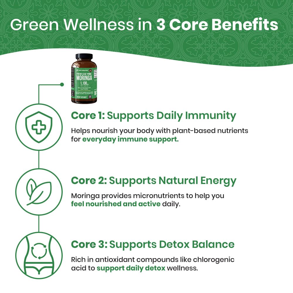 Health benefits of Fresh Leaf Moringa