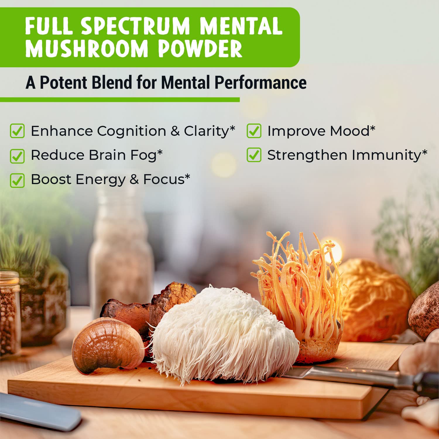 health benefits of mushroom supplements