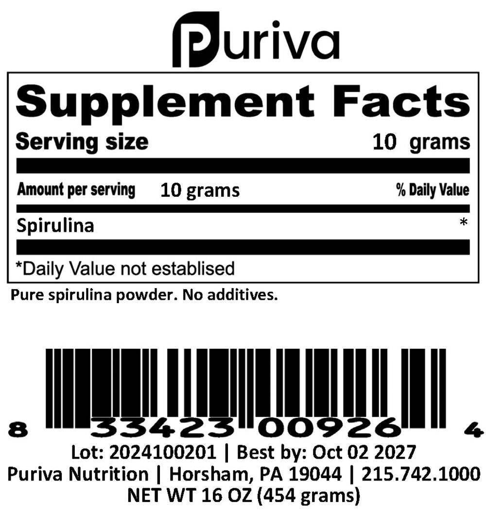 Health benefits of spirulina supplements