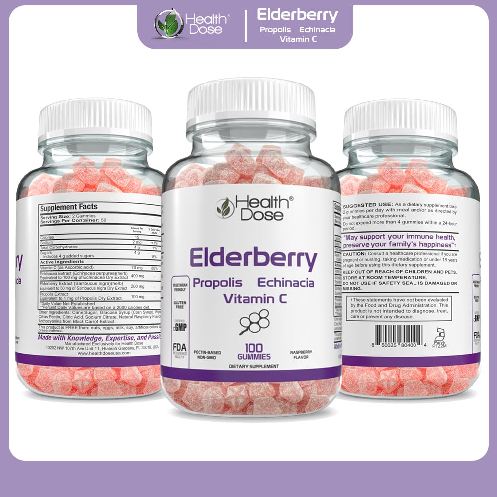 health dose elderberry gummies with vitamin C