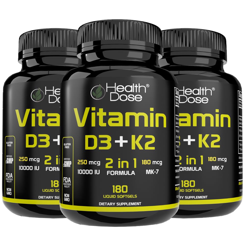 Health Dose Vitamin D3 K2 supplement