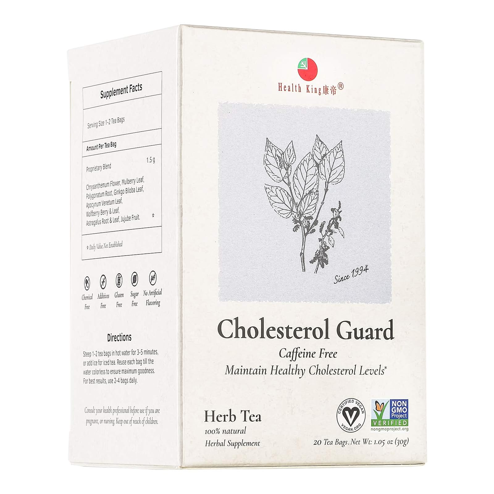Health King herbal tea for cholesterol