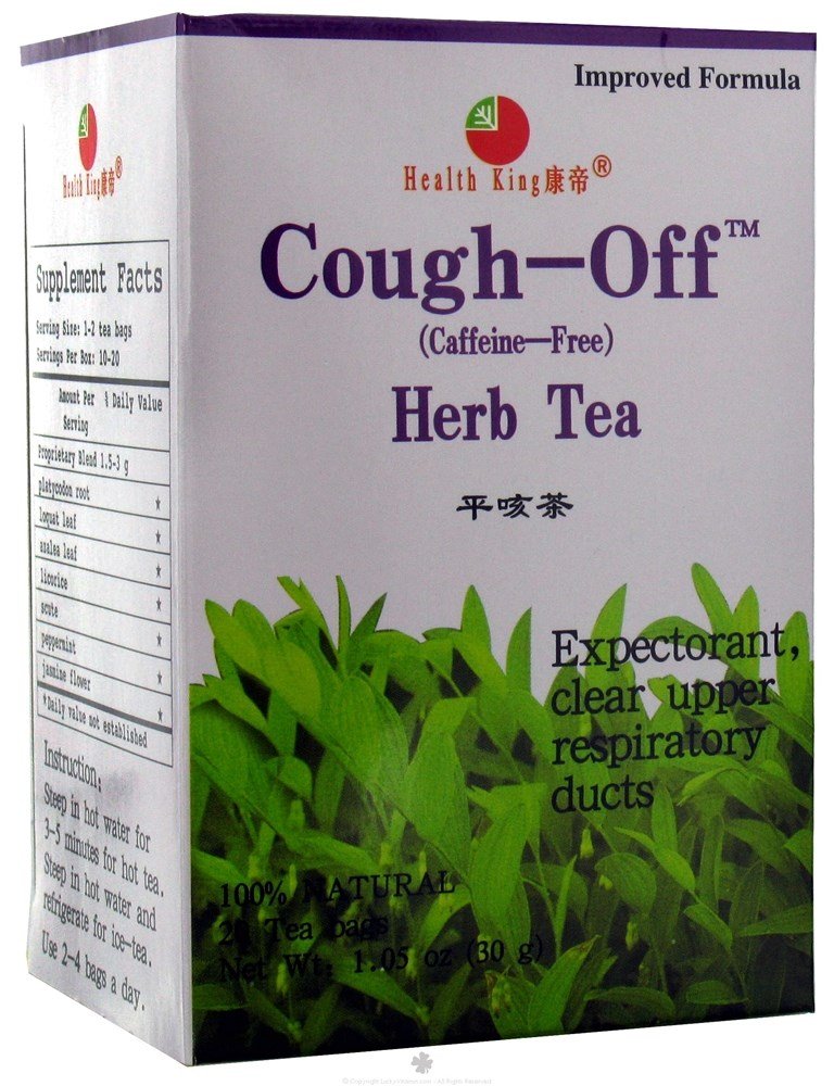 Health King herbal tea for cough relief