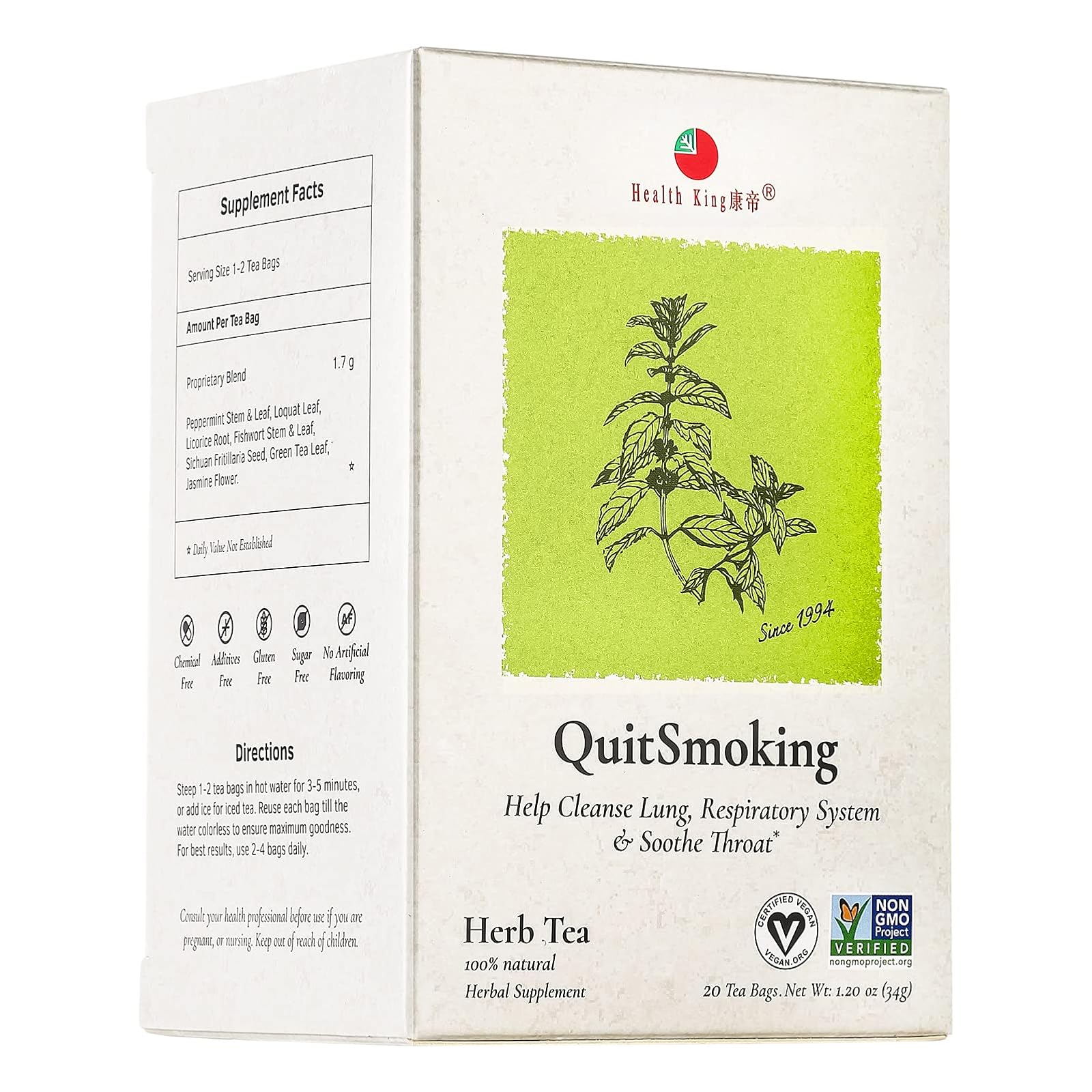 Health King stop smoking herbal tea